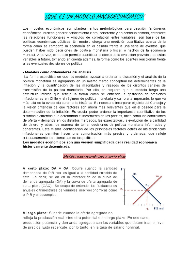 Modelos Macreoconomicos | PDF | Macroeconómica | Economias