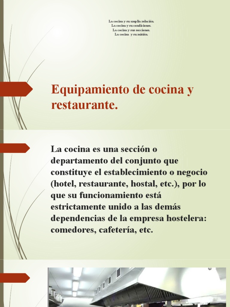 Partes Cocina | PDF | Estufa de cocina | Hotel