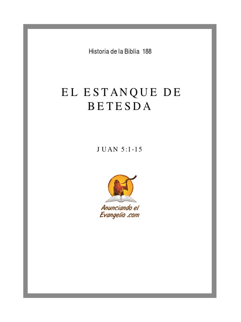 El Estanque de Betesda | PDF | Contenido bíblico