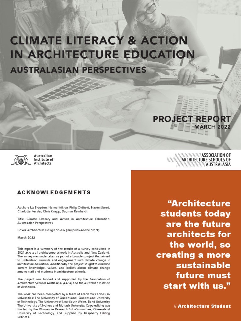 Climate Literacy & Action in Architecture Education | PDF | Curriculum ...