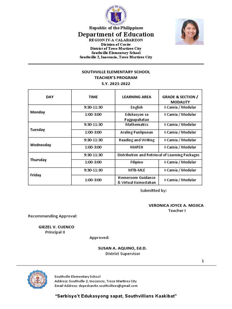 Modular Grade 1 Teachers Program | PDF | Philippines | Social Institutions