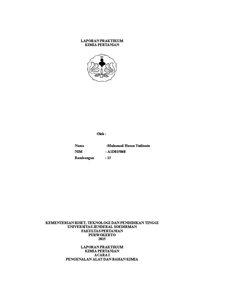 Laporan Praktikum Kimia Pengenalan Alat | PDF Laporan Praktikum Kimia Pengenalan Alat | PDF