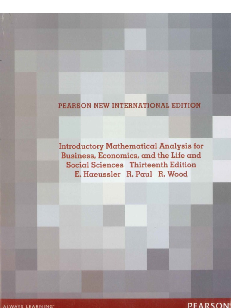 Haeussler, E. F., Paul, R. S., - Wood, R. J. (2014) - Introductory ...