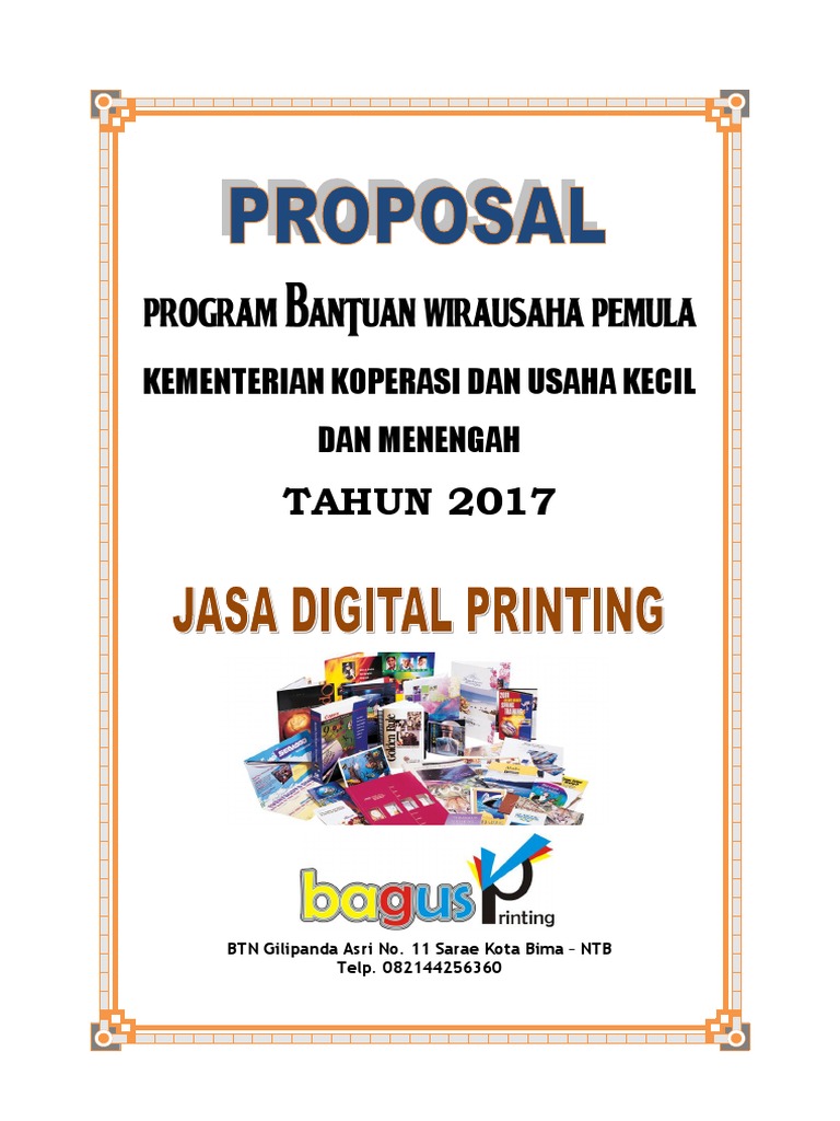 Proposal Usaha Bagus Printing | PDF