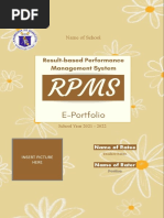 RPMS With ANNOTATIONS KRA 1 5 | PDF | Teachers | Learning