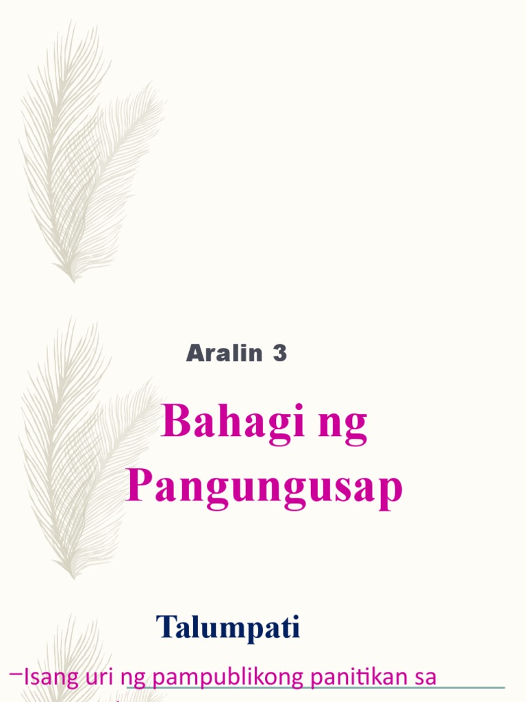 Aralin 3 | PDF
