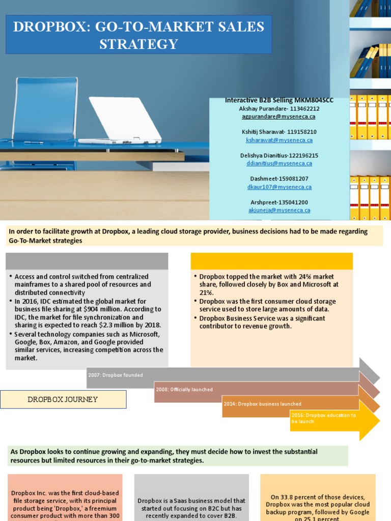Dropbox Go To Market Strategy | PDF | Cloud Computing | Sales