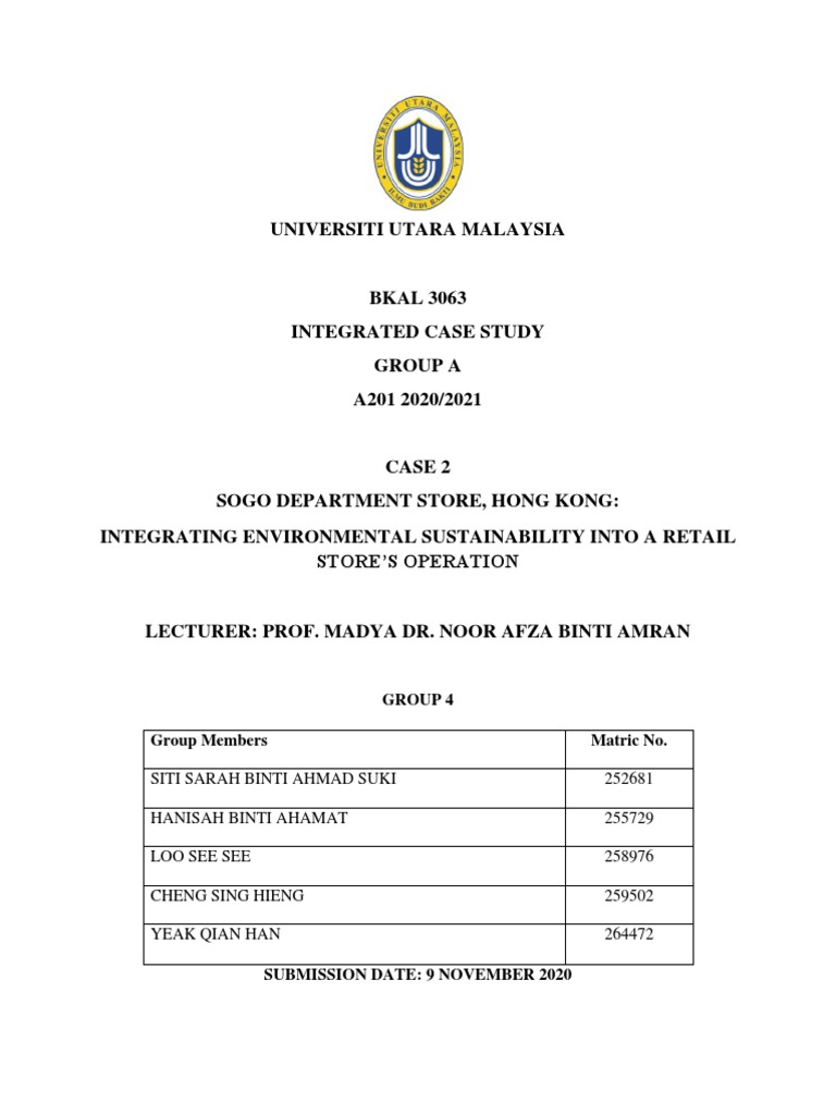Sogo Group 4 | PDF | Corporate Social Responsibility | Sustainability
