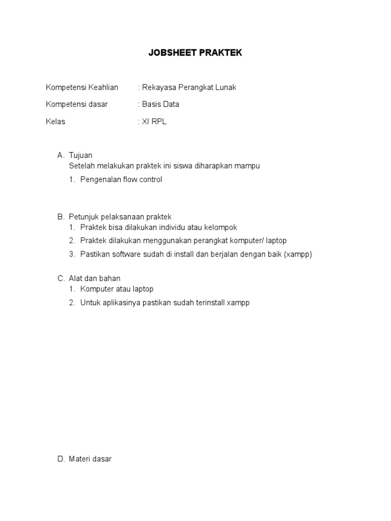 Jobsheet Praktek 11 - 3 | PDF | Komputer | Teknologi & Rekayasa