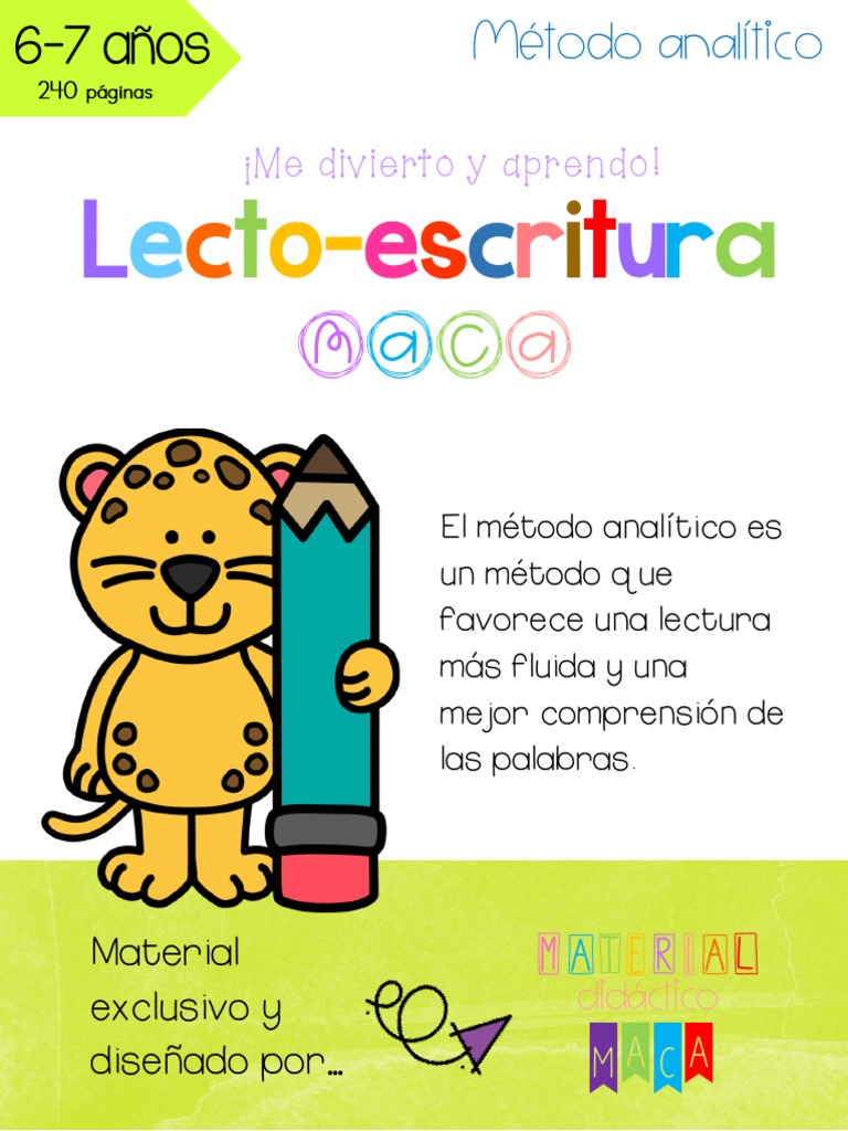 Lecto-Escritura Maca Método Análitico | PDF