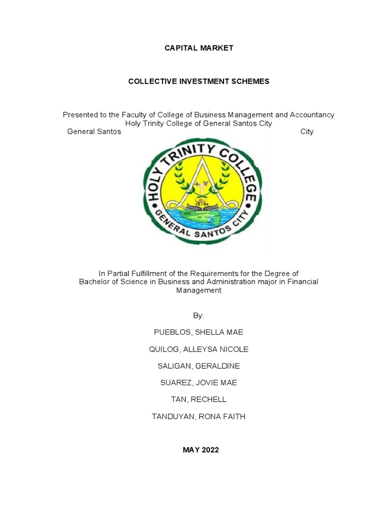 Overview of Collective Investment Schemes | PDF | Investment Fund ...
