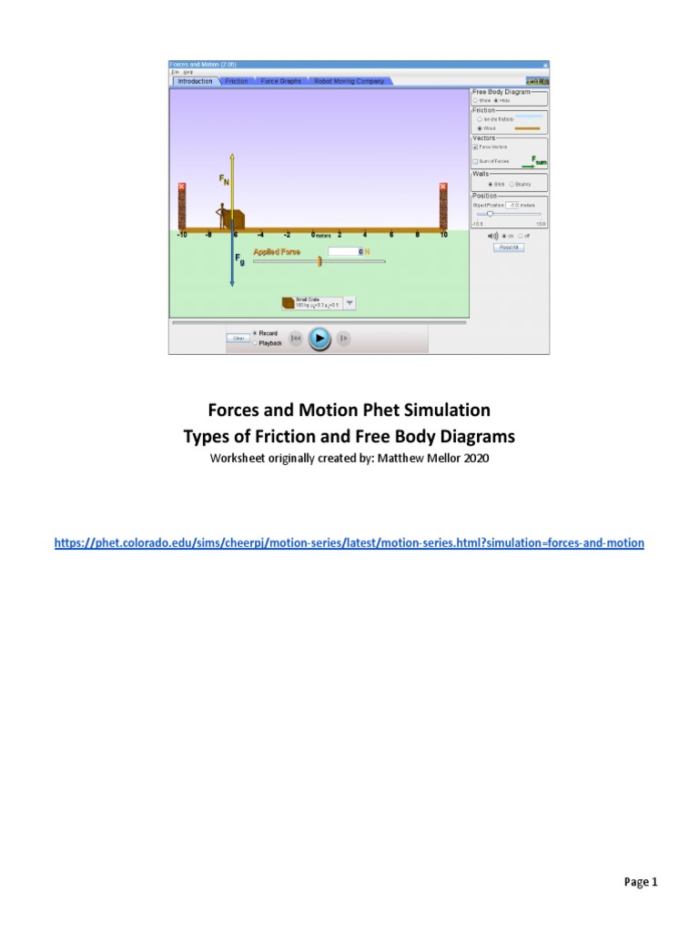 Forces and Motion - Friction | PDF | Force | Friction