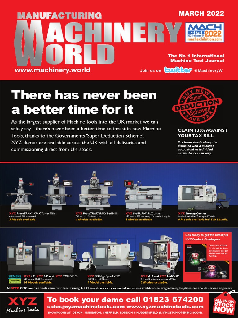 Manufacturing Machinery World - March 2022 | PDF | Grinding (Abrasive ...