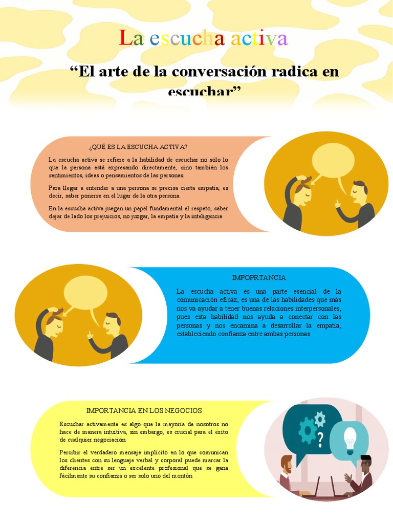 Importancia de la Escucha Activa | PDF