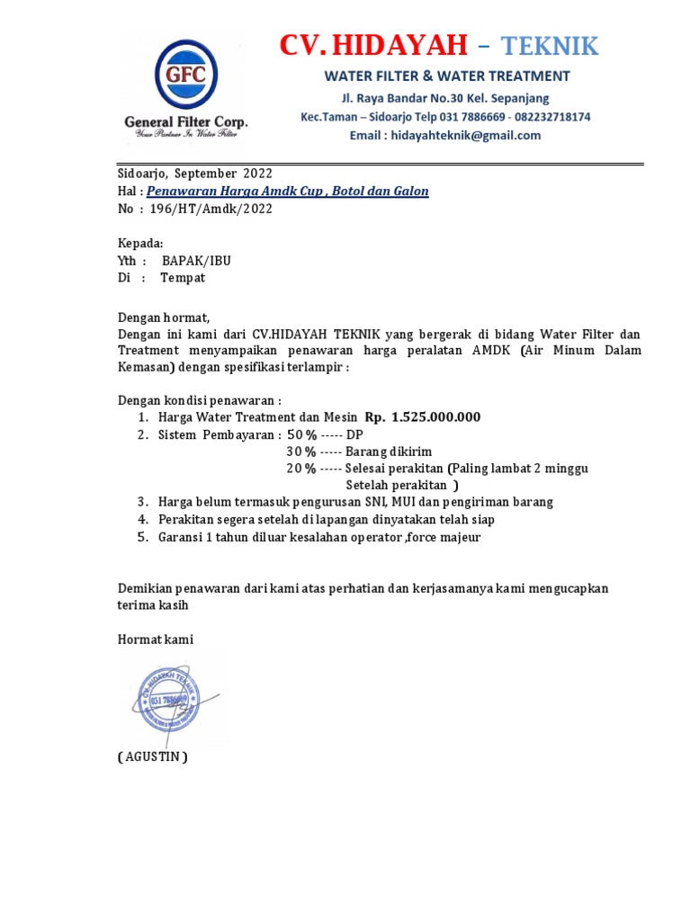 Amdk Cup, Botol Dan Galon (Lengkap) | PDF