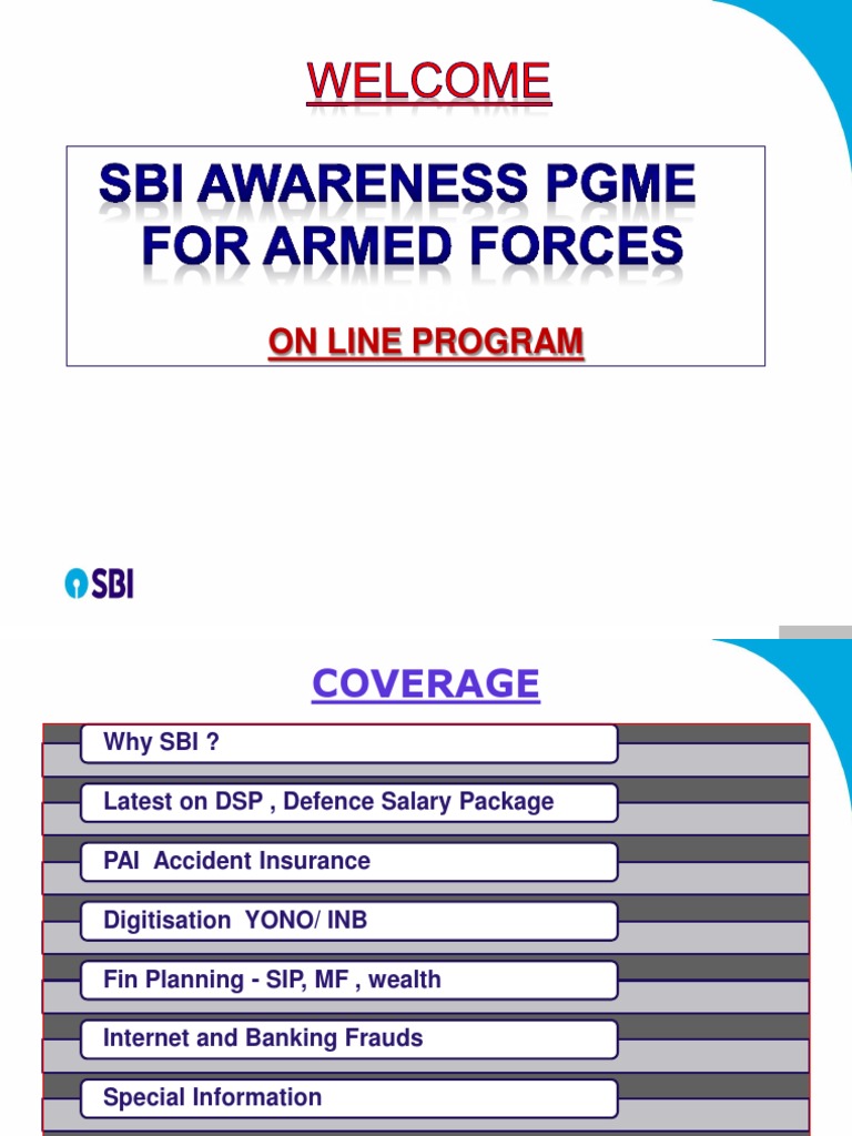 SBI Defence Salary Package Overview | PDF | Cheque | Banks