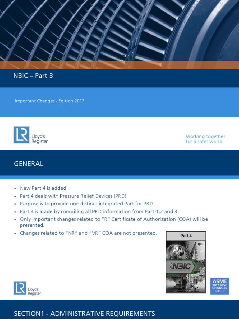 Lloyd S Register NBIC Part 3 2017 Edition Key Changes | Download Free ...