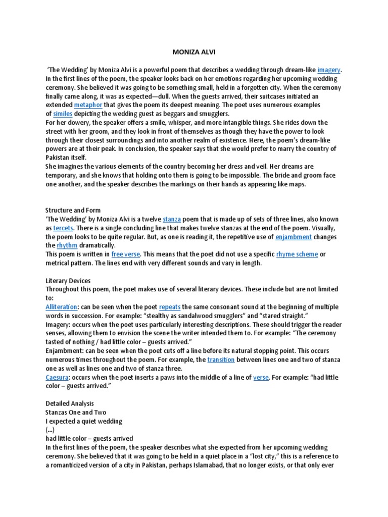 Moniza Alvi | PDF | Poetry