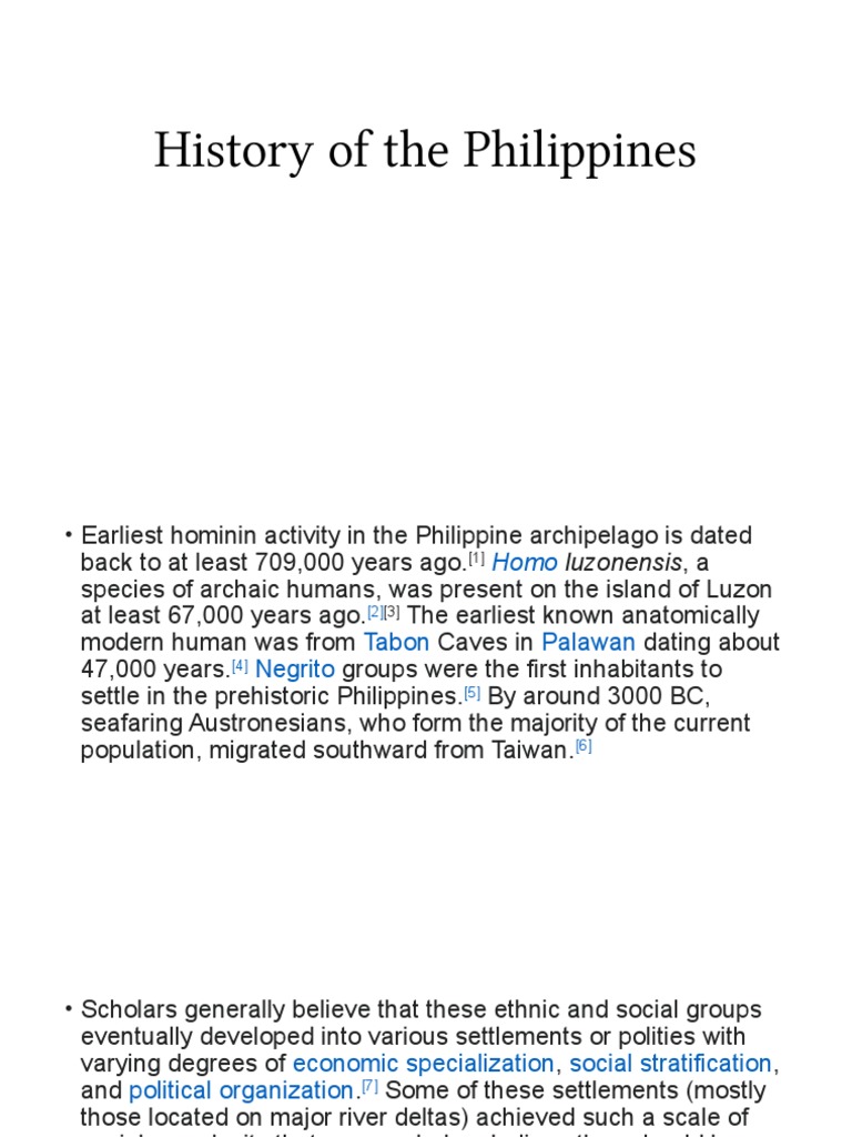 History of The Philippines | PDF | Philippines | Spanish Empire