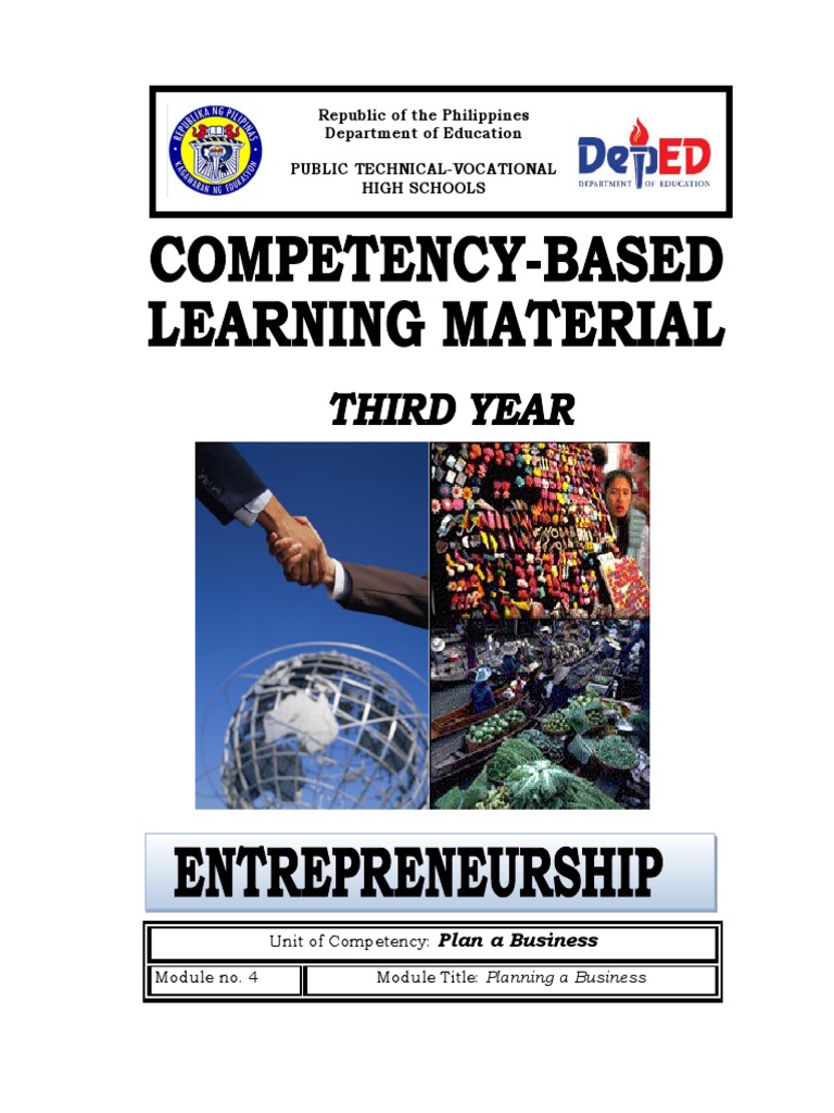 Y3 - Module 4 - Plan A Business1 | PDF | Feasibility Study | Goal
