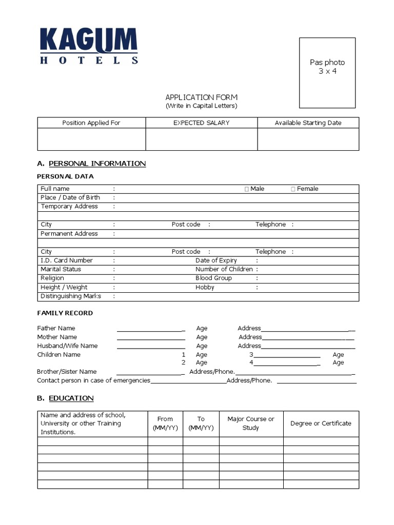 Application Form | PDF