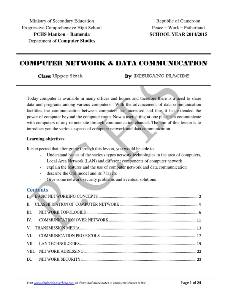 Computer Network And Data Communication Pdf Network Topology