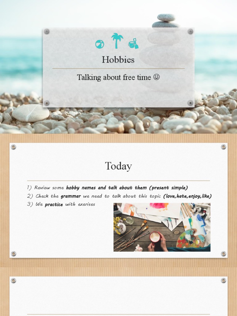 Hobbies With Present Simple First Half | PDF