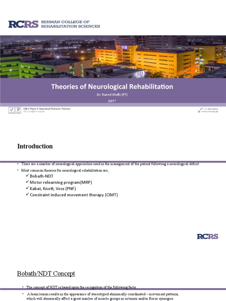 Neurological Rehabilitation Theories Overview | PDF | Cognitive Science ...