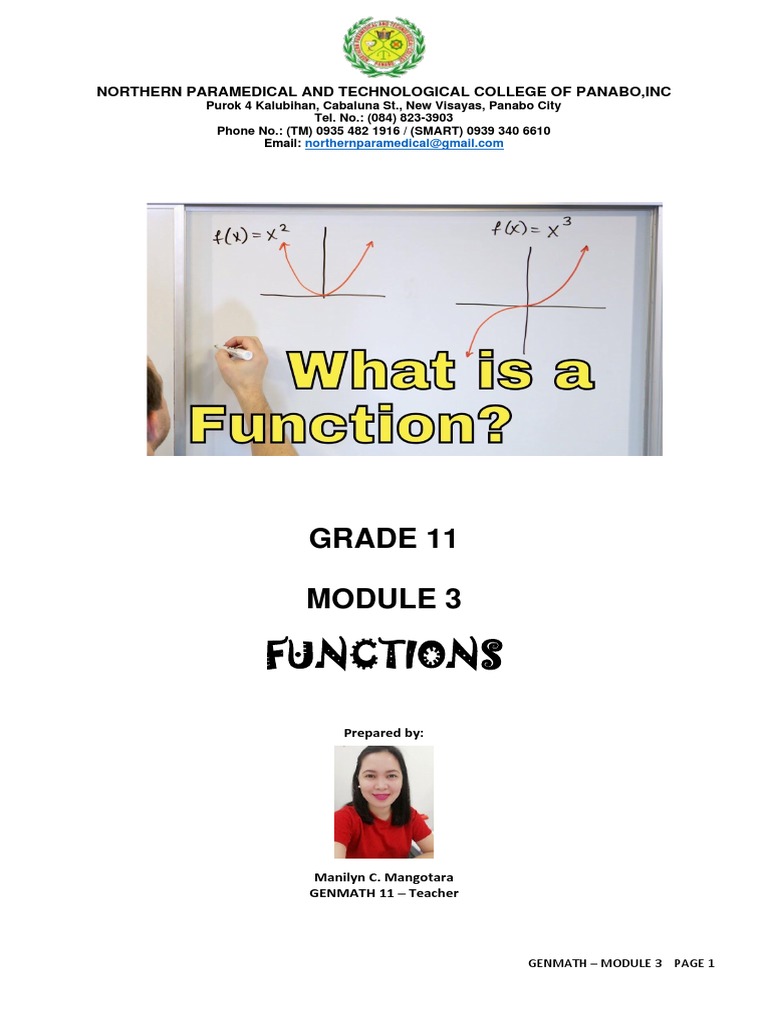 Module 3 - GENMATH 11 | Download Free PDF | Asymptote | Function (Mathematics)