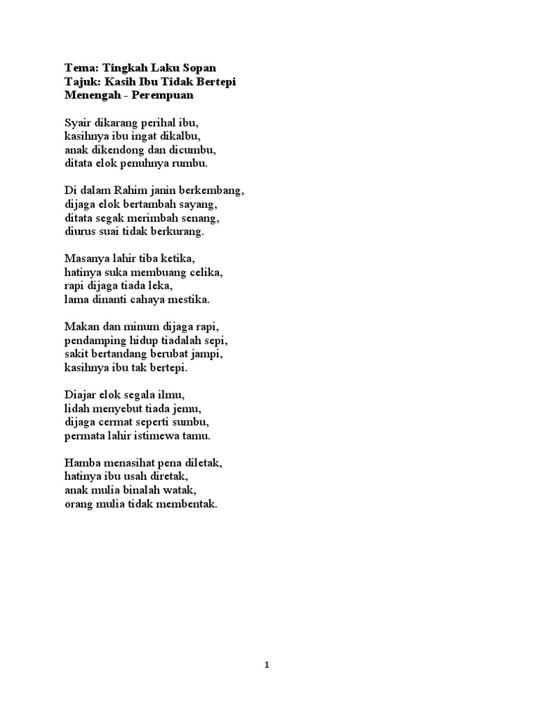 Teks Syair | PDF | Seni & Disiplin Bahasa | Agama & Spiritualitas