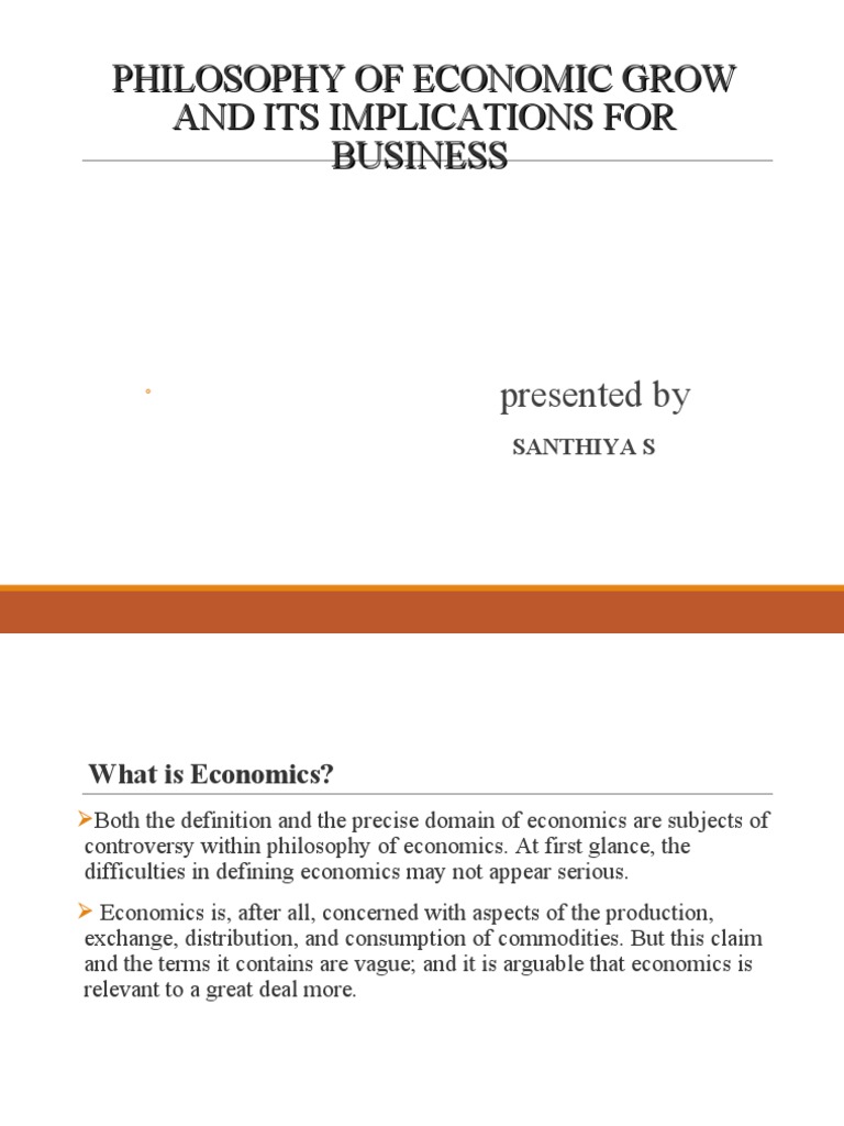 Philosophy of Economic | PDF | Economics | Rationality