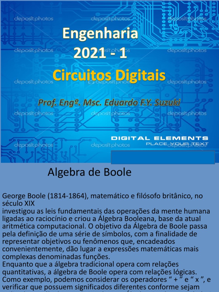 Aula 3 Algebra de Boole | PDF | Álgebra | Axioma