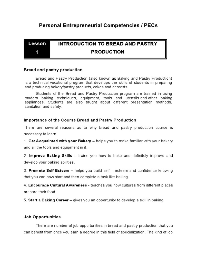 Pecs | PDF | Swot Analysis | Baking