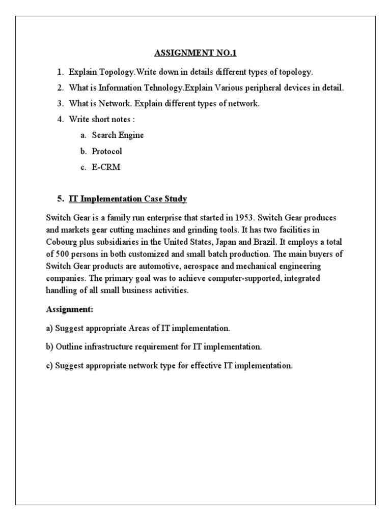 Assignment 1 | PDF
