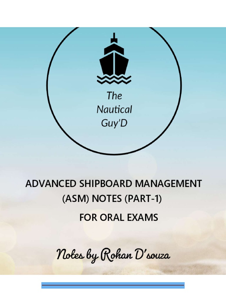 ASM Oral Exam Notes (Part-1) (4942) | PDF | Navigation