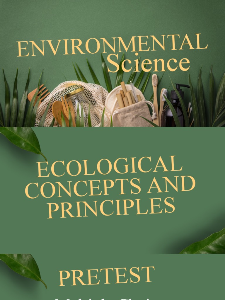 Envi Science Q1 Week 2 Ecological Concepts and Principles | PDF