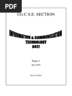 IGCSE ICT 0417 THEORY NOTES - Final | PDF | Computer Data Storage ...