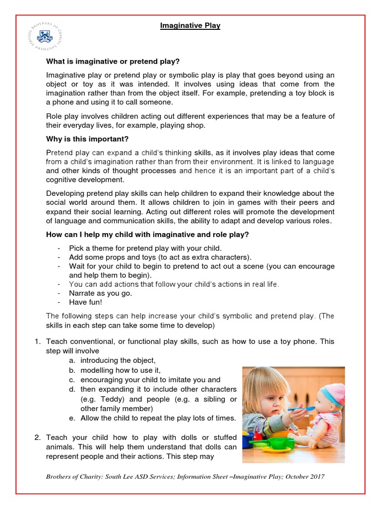 Imaginative Play | PDF | Imagination | Thought