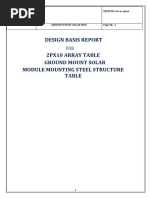 Fixed Solar Mounting Structure Drawing | PDF | Equipment