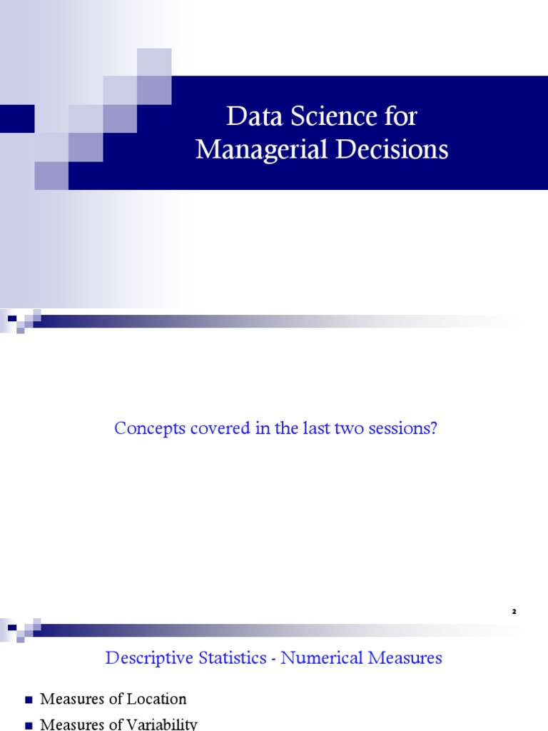 Descriptive Statistics - Numerical Measures | PDF | Variance | Skewness