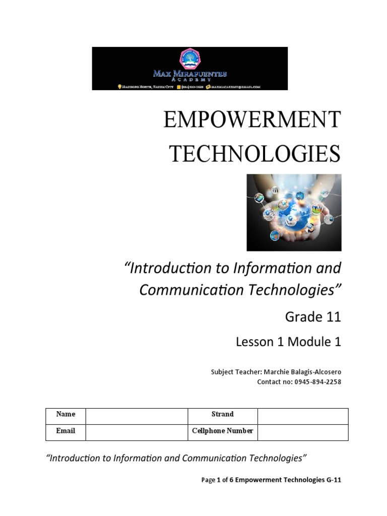 11 - 1 Emp. Tech Module CR | PDF | Semantic Web | World Wide Web