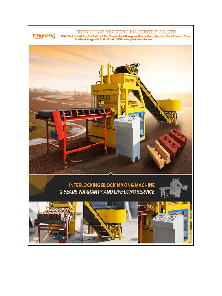 Machine Spec 2 - Interlocking Brick | PDF | Brick | Materials