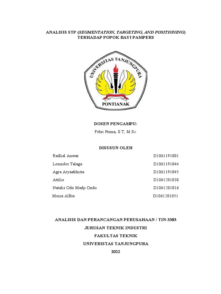 Segmentasi Pasar Produk Popok Bayi | PDF