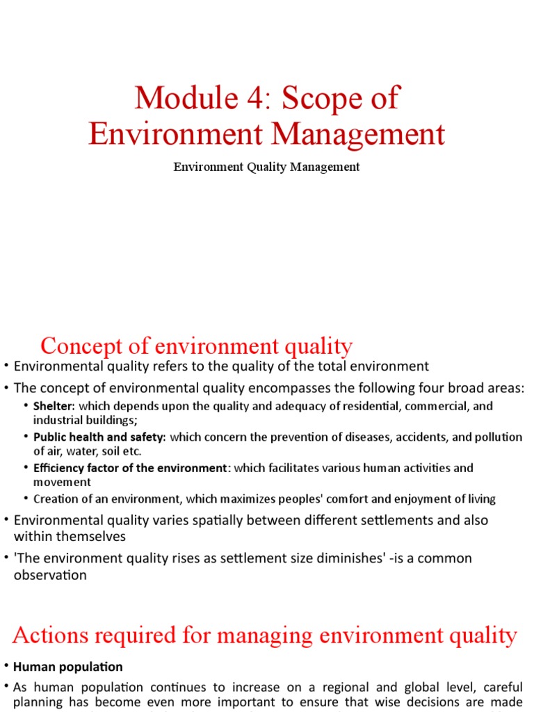 Module 4 EQM | PDF | Environmental Impact Assessment | Life Cycle Assessment