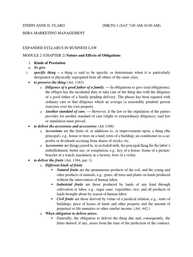 Chapter 2 (Business Law) | PDF | Negligence | Damages