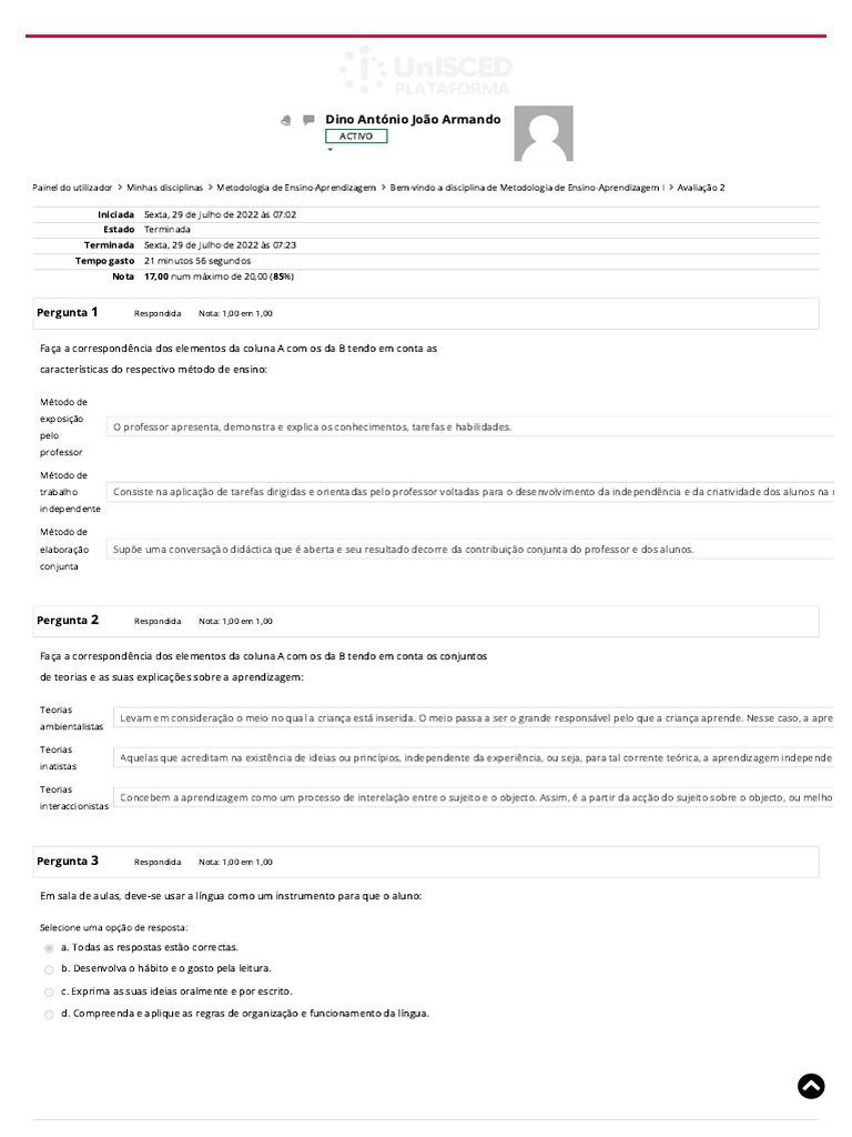 Corrigido | PDF | Aprendizado | Pedagogia