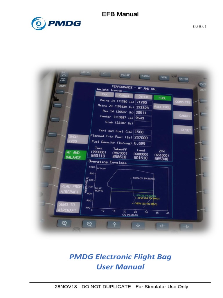 PMDG Efb Manual | PDF | Computer Keyboard | Runway