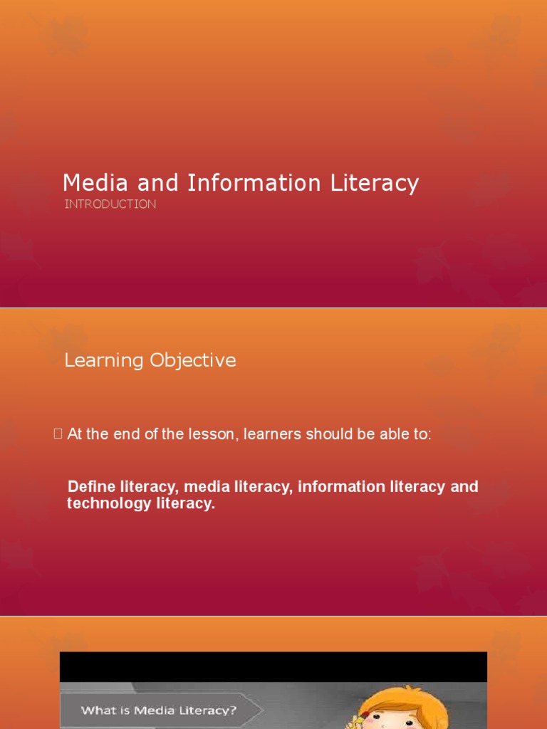 Media and Information Literacy Concepts | PDF