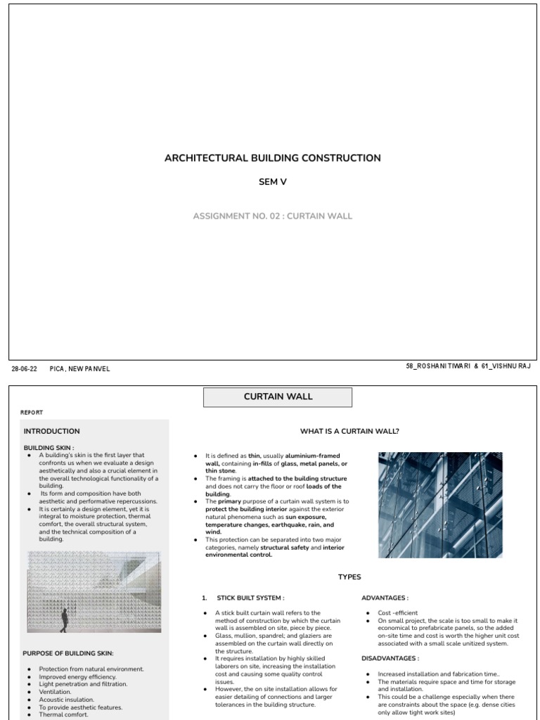 curtain wall | PDF | Wall | Building Engineering