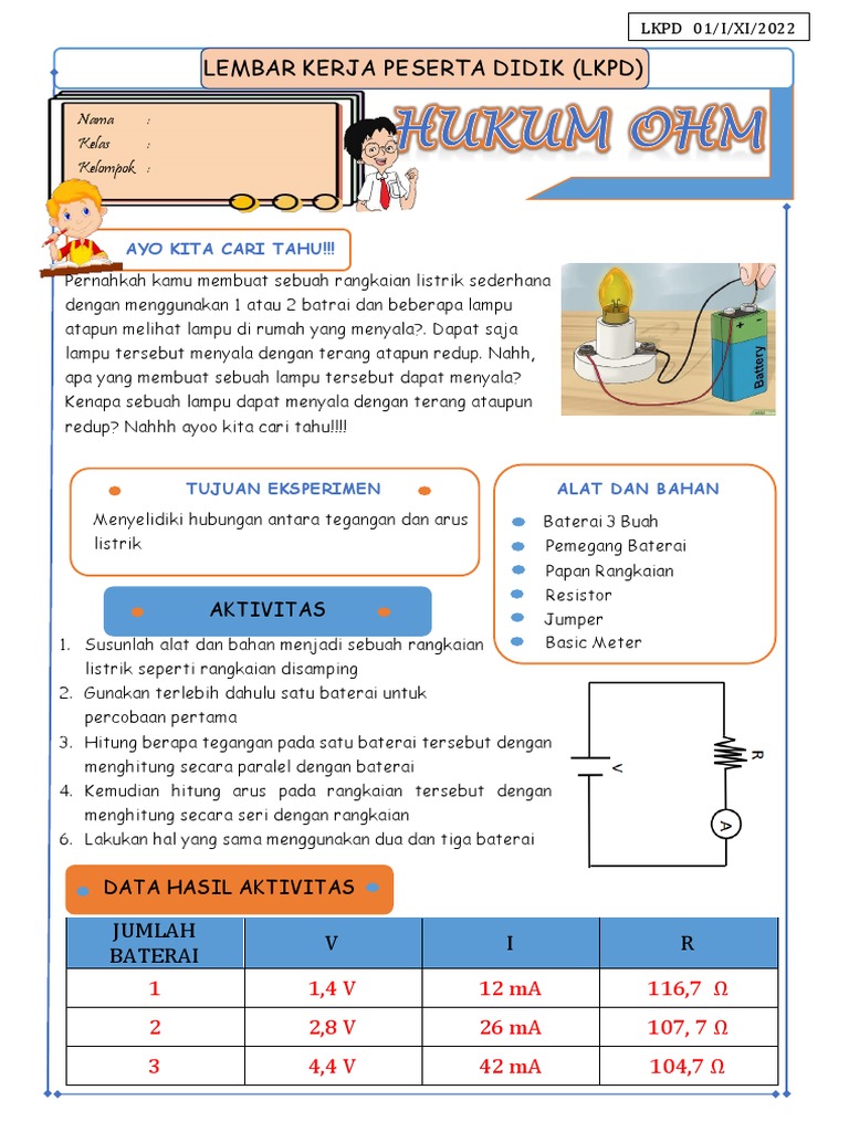 LKPD Hukum Ohm | PDF